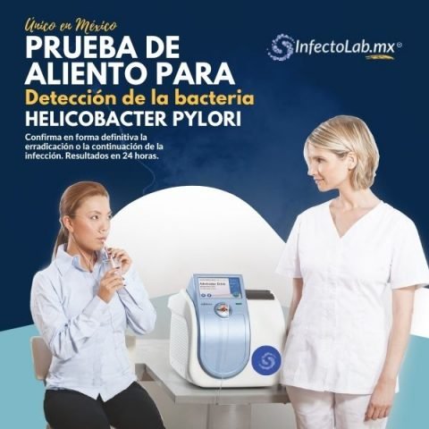 Bacteria Helicobacter Pylori - Prueba de Aliento de Urea